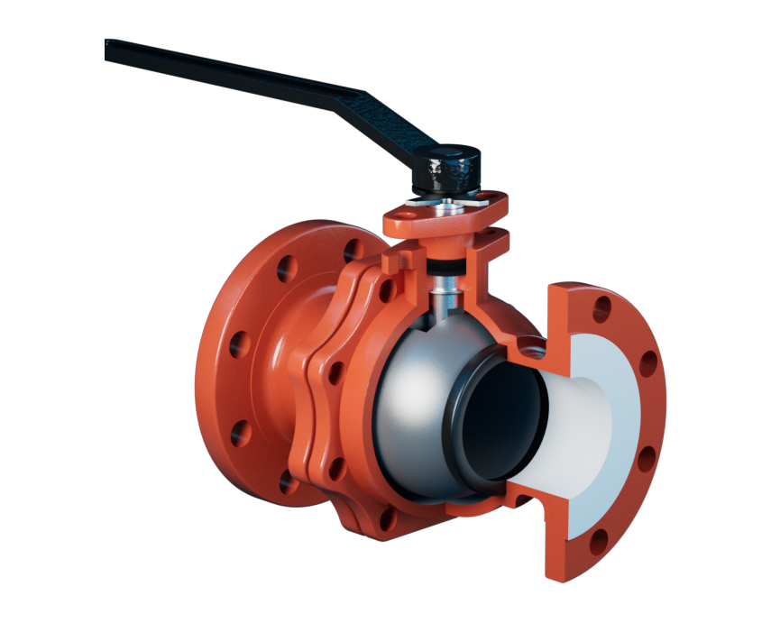 Flanged Full-lined Ball Valve SK41-P - Seallon
